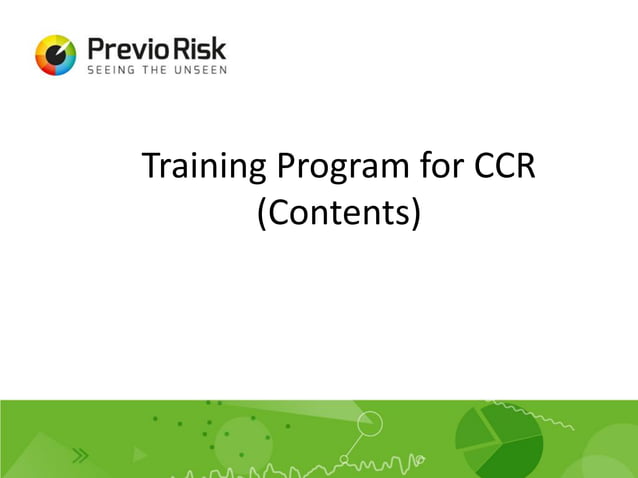 Ccr Training Program Outline Ppt