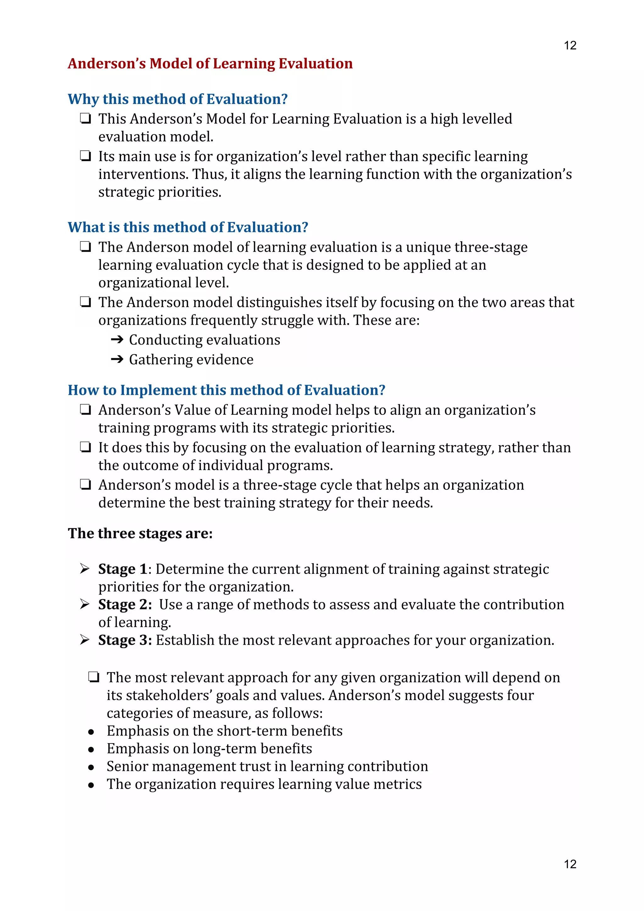 Training program effectiveness a measuring instrument (1) | PDF