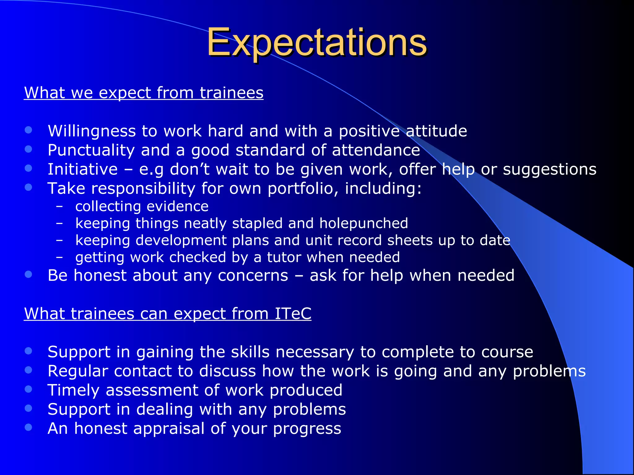 ITeC Training Introduction | PPT