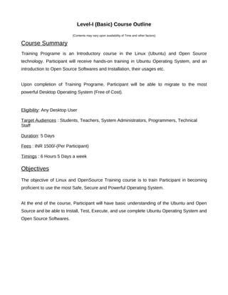 Training Proposal | PDF