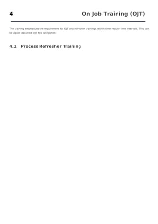 Training proposal & adherence handbook | PDF