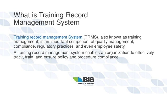 Training record management system | PPTX