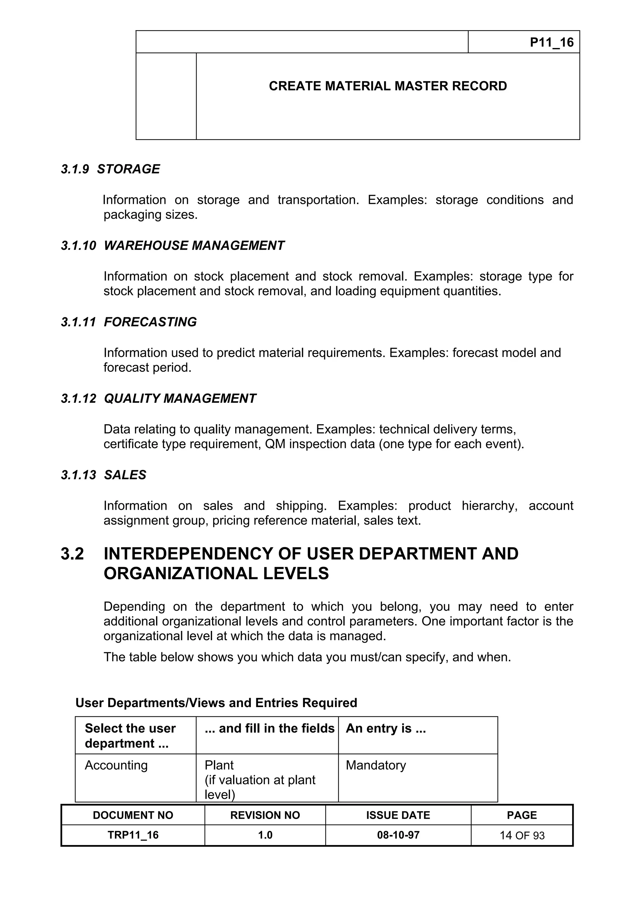 Training Reference Document Template | PDF
