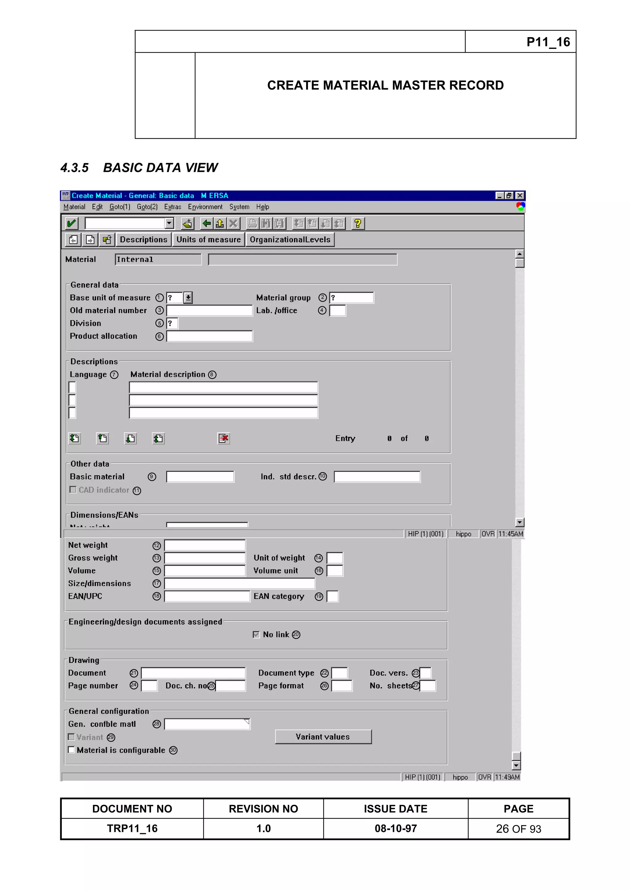 Training Reference Document Template | PDF
