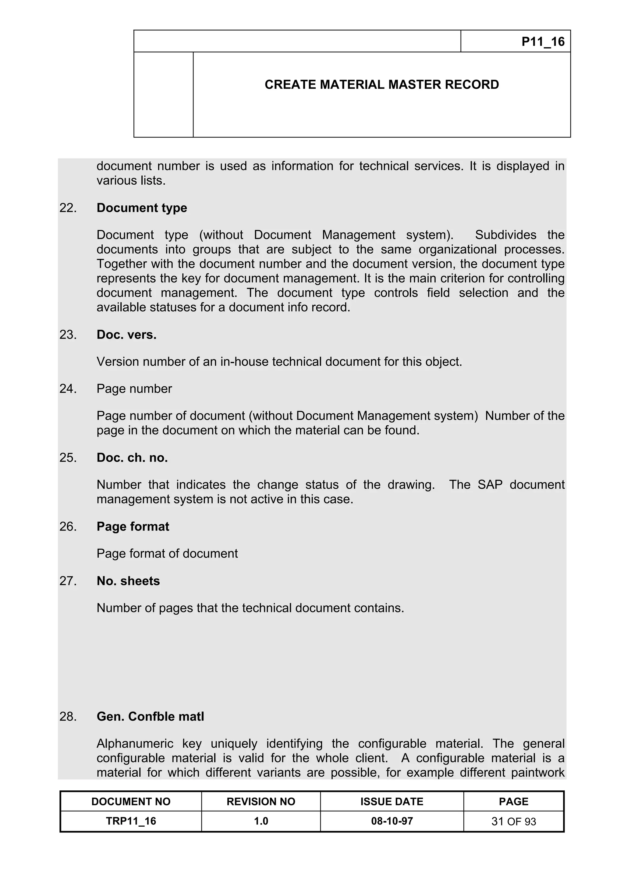 Training Reference Document Template | PDF