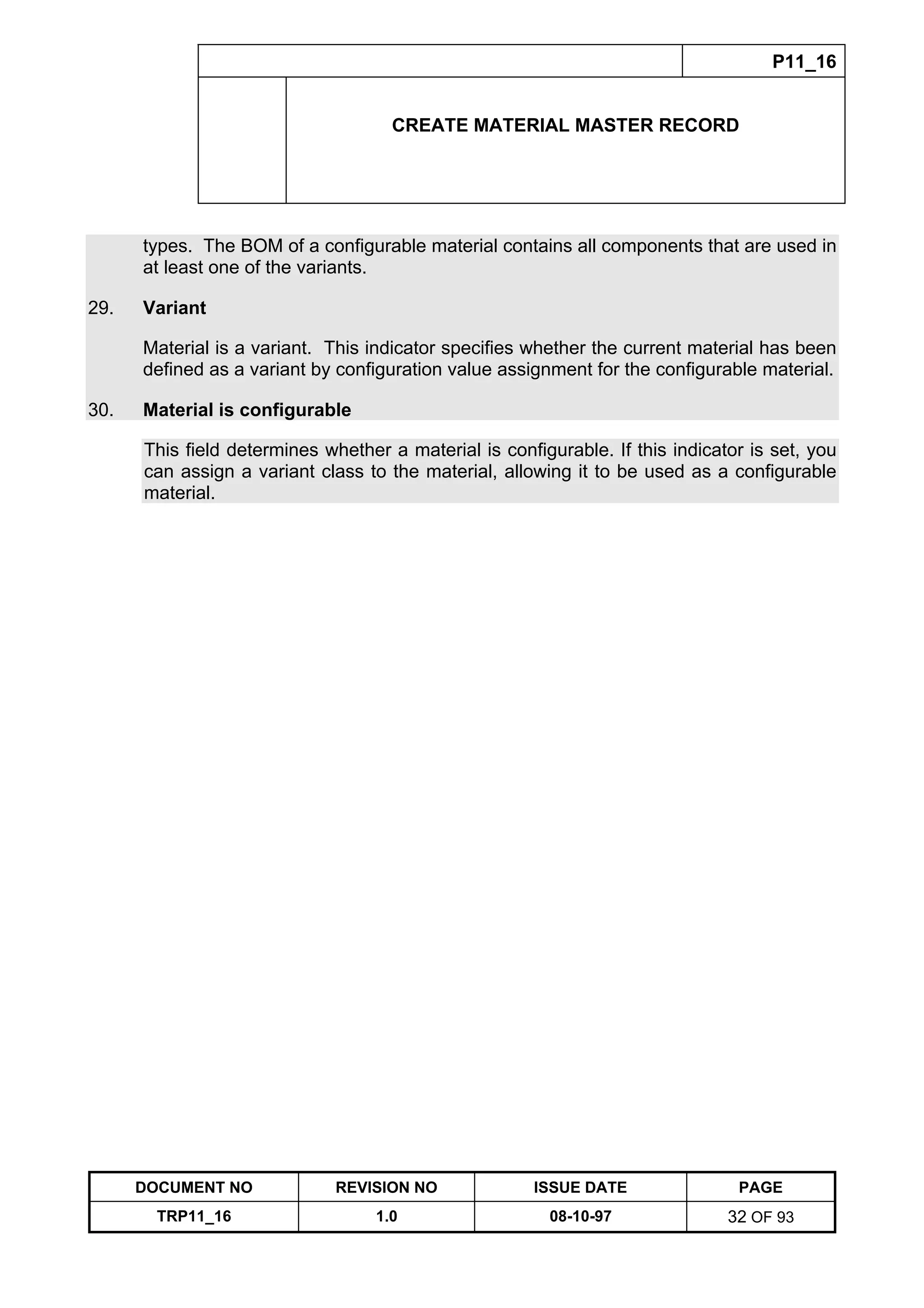 Training Reference Document Template | PDF