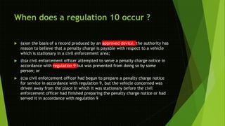 Regulation 10 Penalty Charge Notice | PPTX