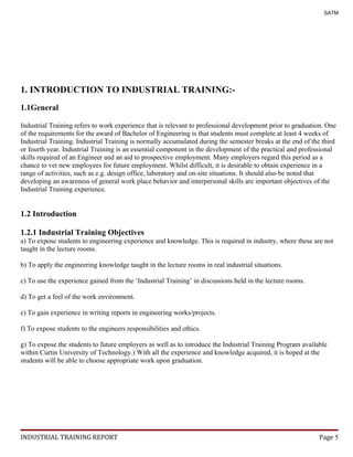 Training report | PDF