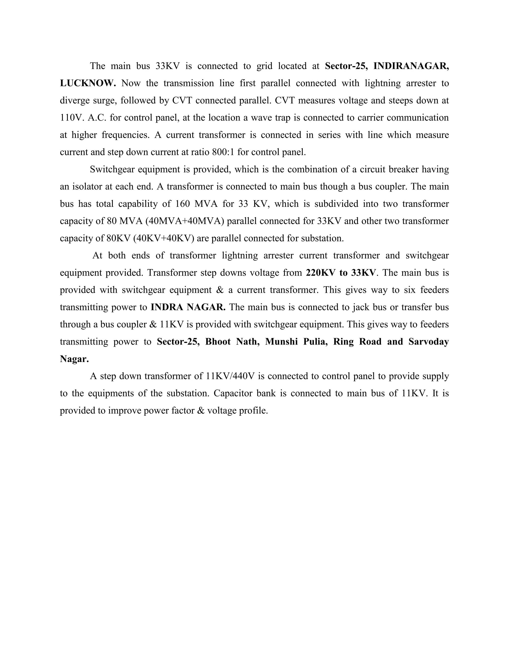 33/11 KV SUBSTATION | PDF