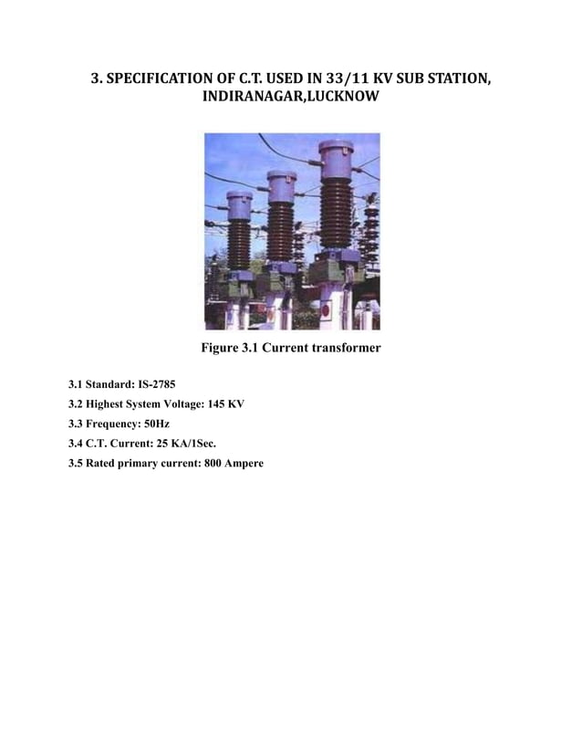 33/11 KV SUBSTATION | PDF
