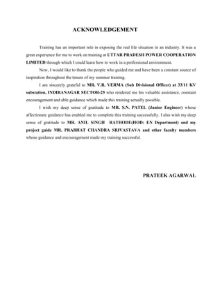 33/11 KV SUBSTATION | PDF