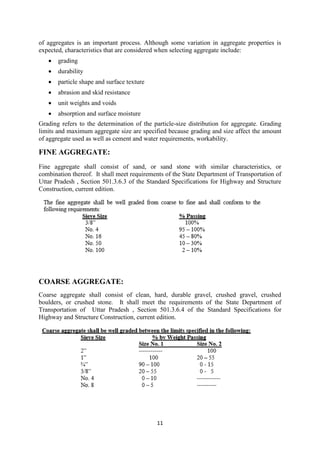 PROJECT REPORT ON ROAD CONSTRUCTION | PDF