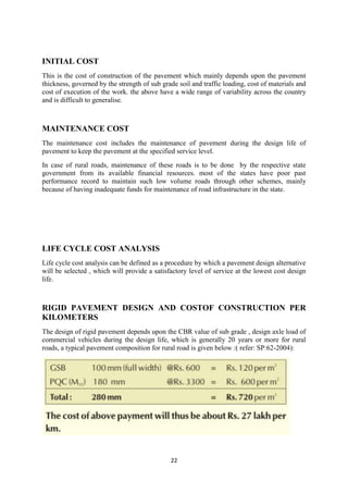 PROJECT REPORT ON ROAD CONSTRUCTION | PDF