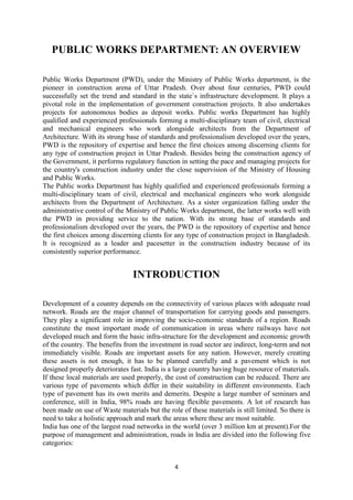 PROJECT REPORT ON ROAD CONSTRUCTION | PDF