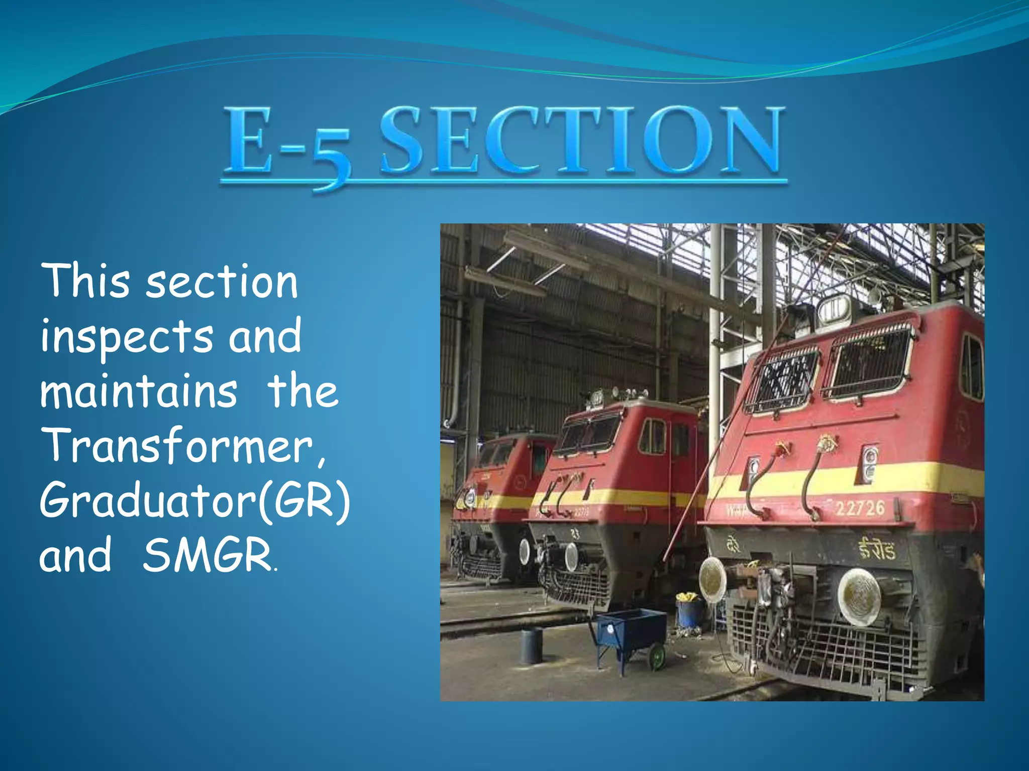 Training report of Electric Loco Shed | PPTX