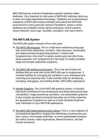 Training report on Embedded Systems and MATLAB | PDF