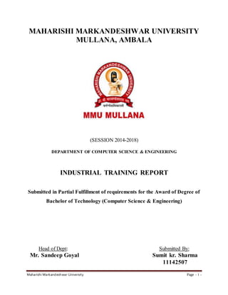 Core Java Training report | DOCX