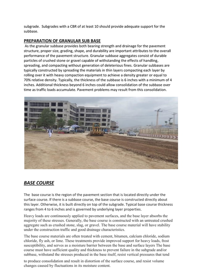 REPORT ON SUMMER TRAINING AT PWD(FLEXIBLE PAVEMENTS CONSTRUCTION) | PDF