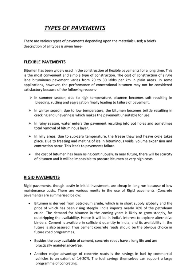 REPORT ON SUMMER TRAINING AT PWD(FLEXIBLE PAVEMENTS CONSTRUCTION) | PDF