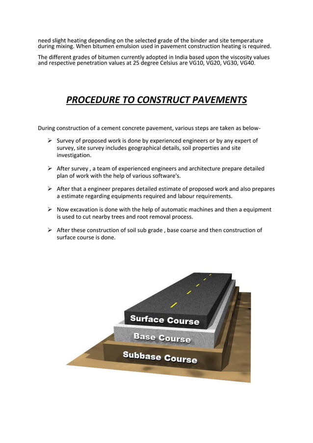 REPORT ON SUMMER TRAINING AT PWD(FLEXIBLE PAVEMENTS CONSTRUCTION) | PDF
