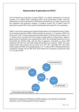 Training report of ONGC Ahmedabad | PDF