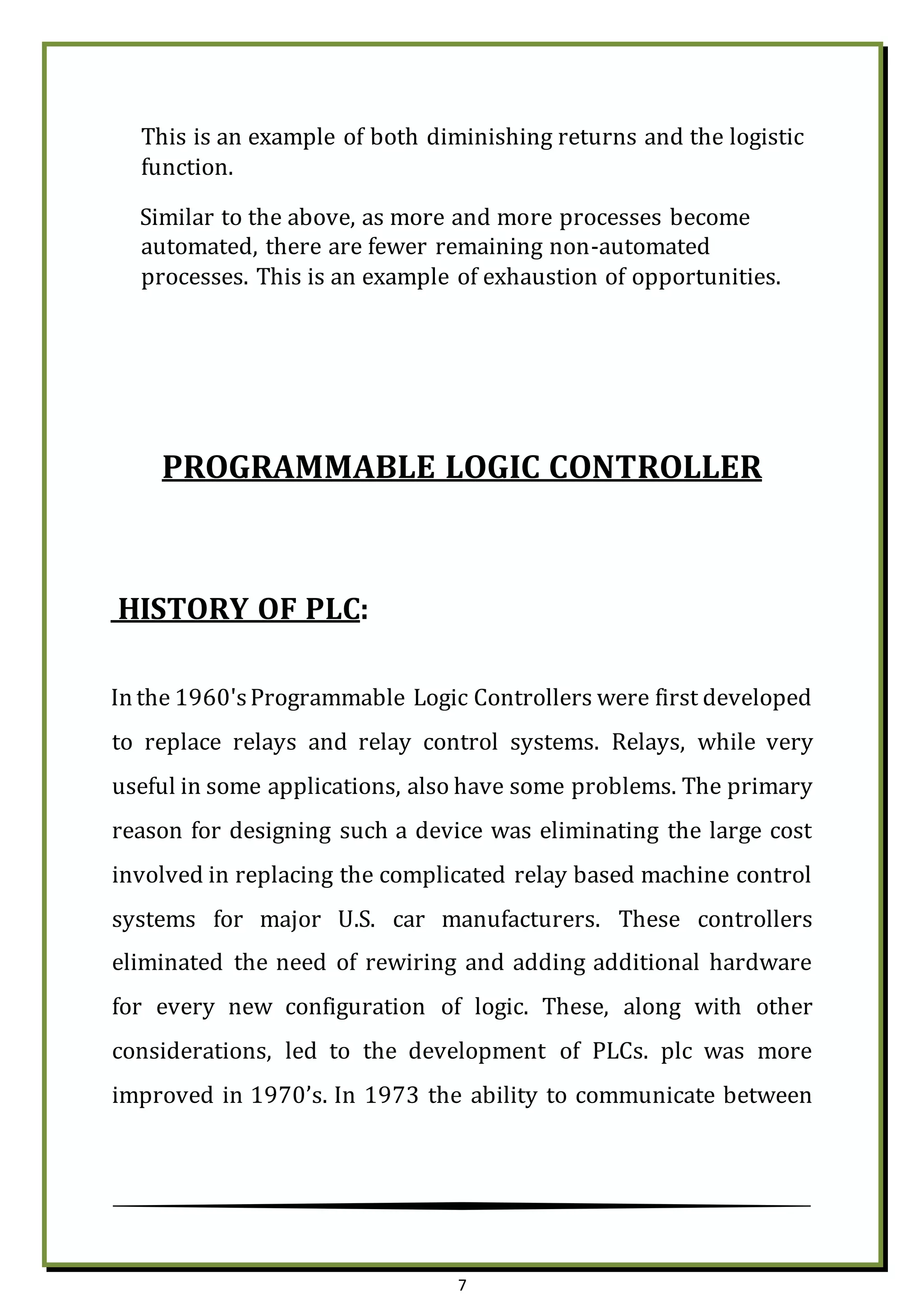 training report. automation,plc , scada | DOCX
