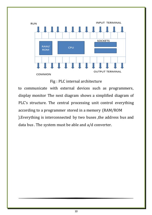 training report. automation,plc , scada | DOCX | Computing | Technology & Computing