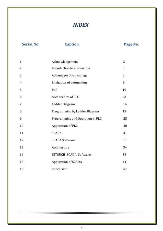 training report. automation,plc , scada | DOCX | Computing | Technology & Computing