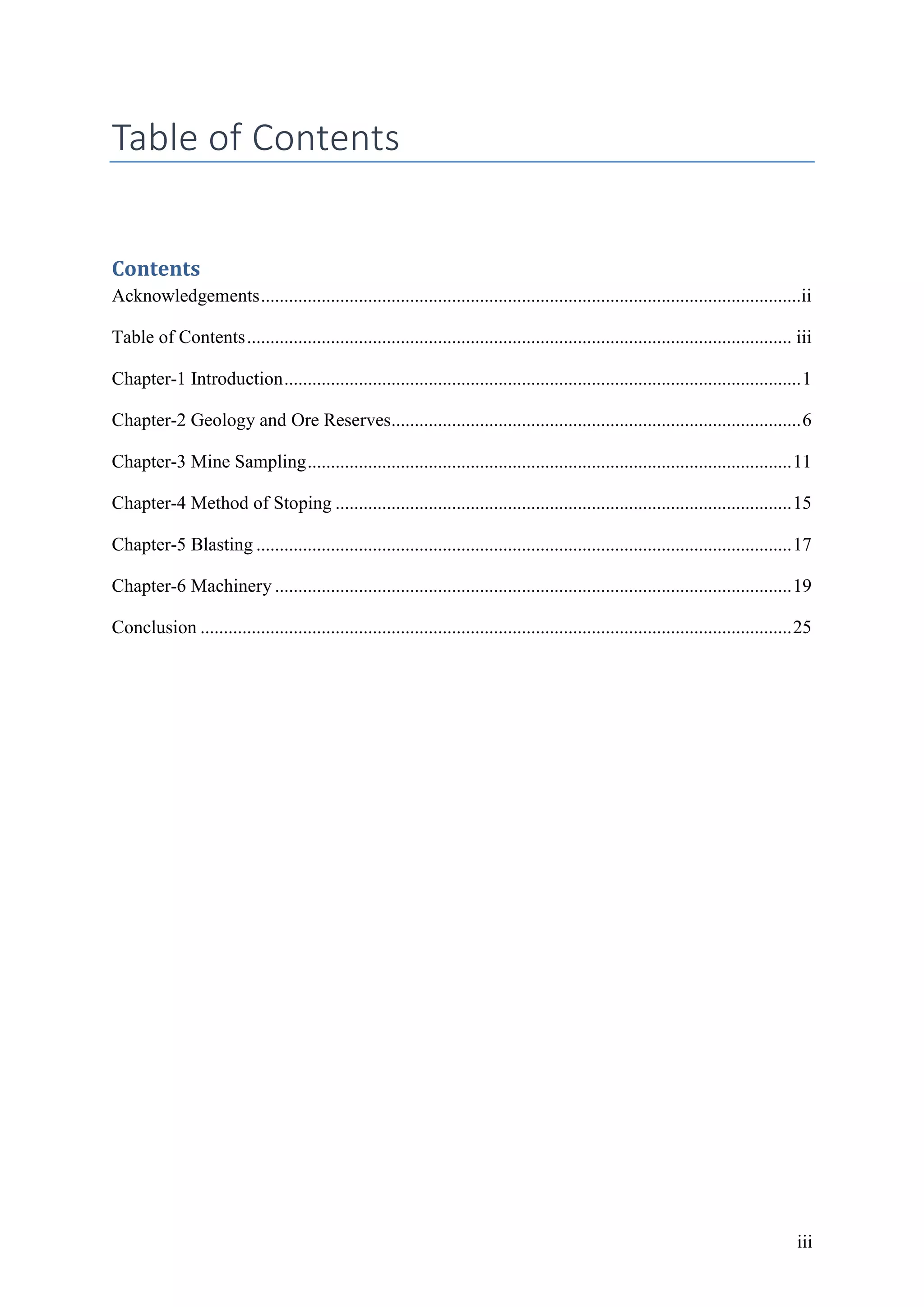 Traning report on Khetri Copper Mine | PDF