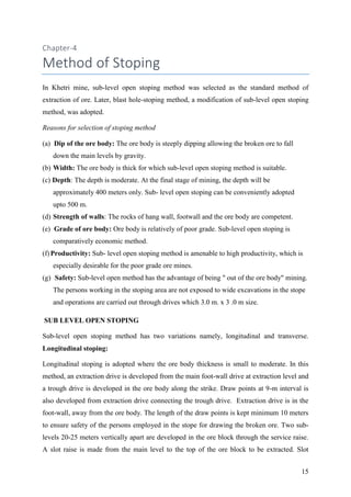 Traning report on Khetri Copper Mine | PDF