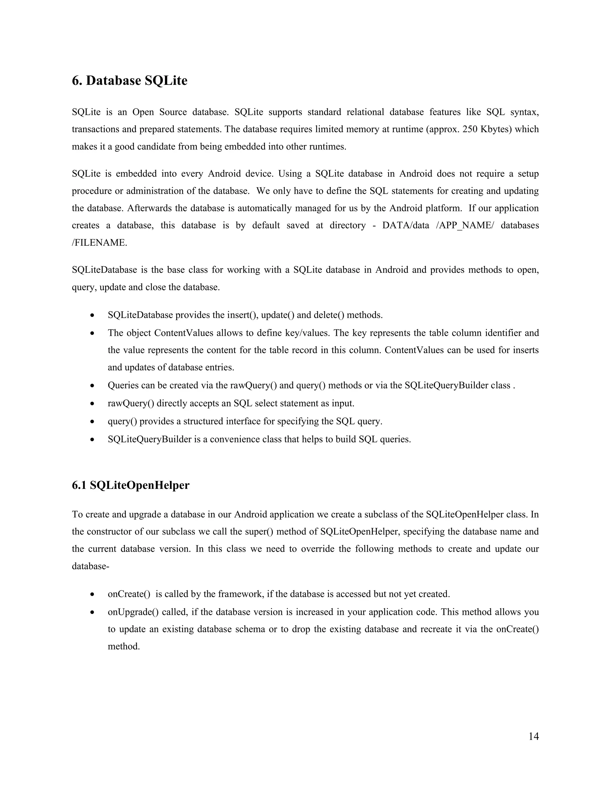 android app development training report | PDF