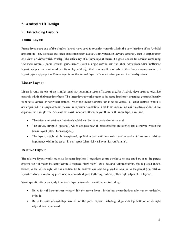 Android App Development Training Report 