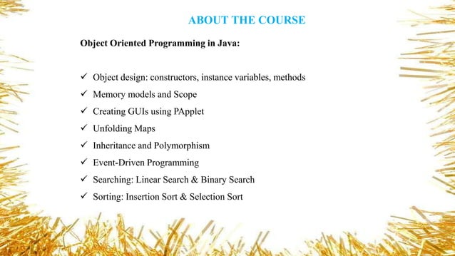 Object Oriented Programming in Java | PPT