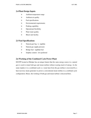 Training Report DCCPP, Dholpur | PDF