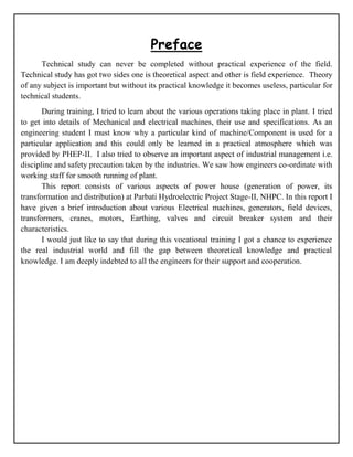 NHPC Training Report | PDF