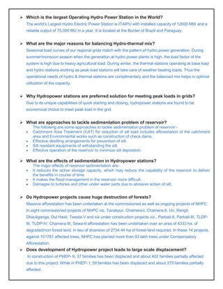 NHPC Training Report | PDF