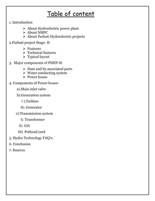 NHPC Training Report | PDF