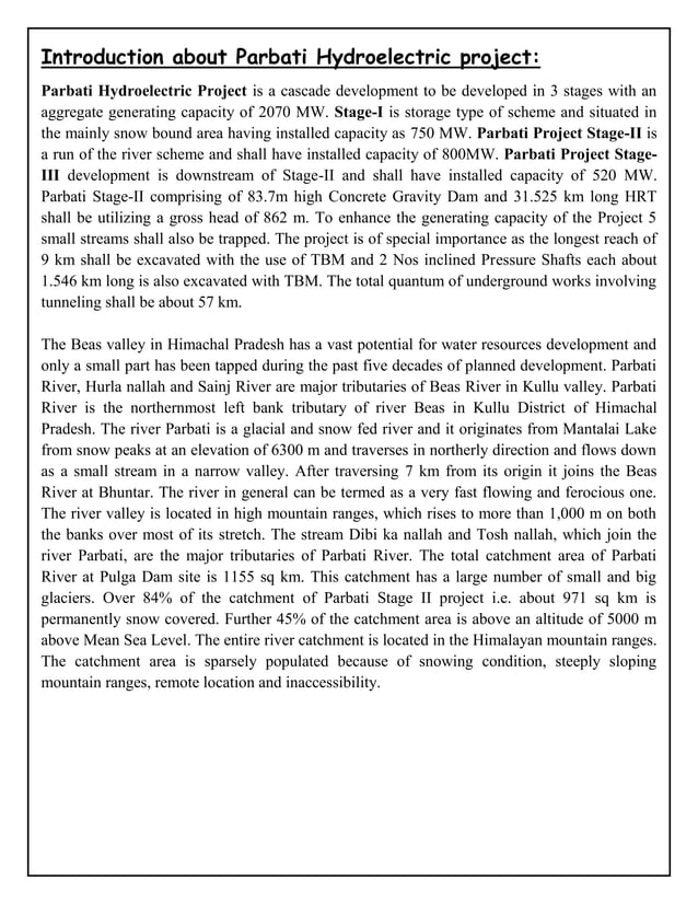 NHPC Training Report | PDF | Water Services | Home Utilities