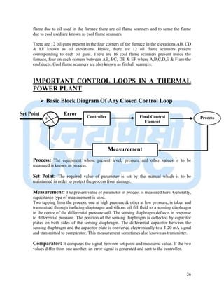 SUMMER Training report AT NTPC FOR INSTRUMENTATION (kbunl) | PDF