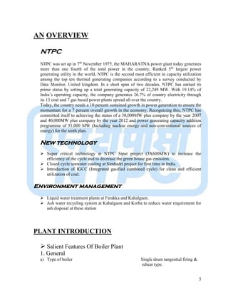 SUMMER Training report AT NTPC FOR INSTRUMENTATION (kbunl) | PDF