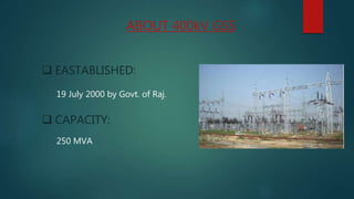 Training report on 400 kV GSS | PPTX | Business Utilities | Business