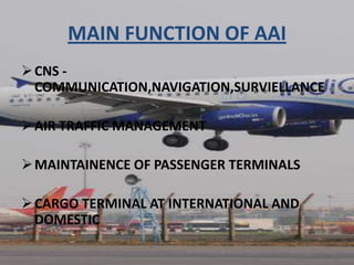 Training report on airport authority of india(a | PPTX