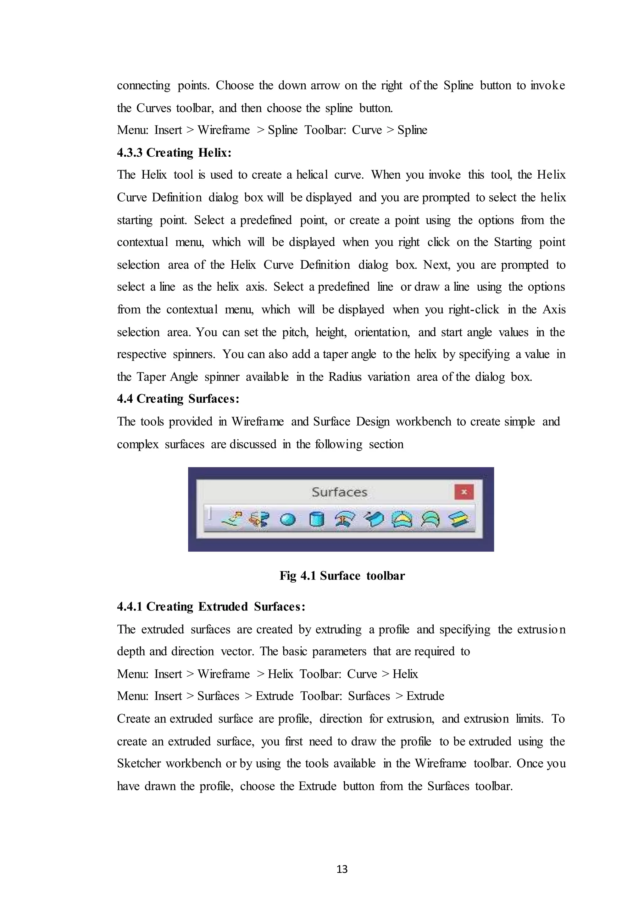 Training report on catia | DOCX