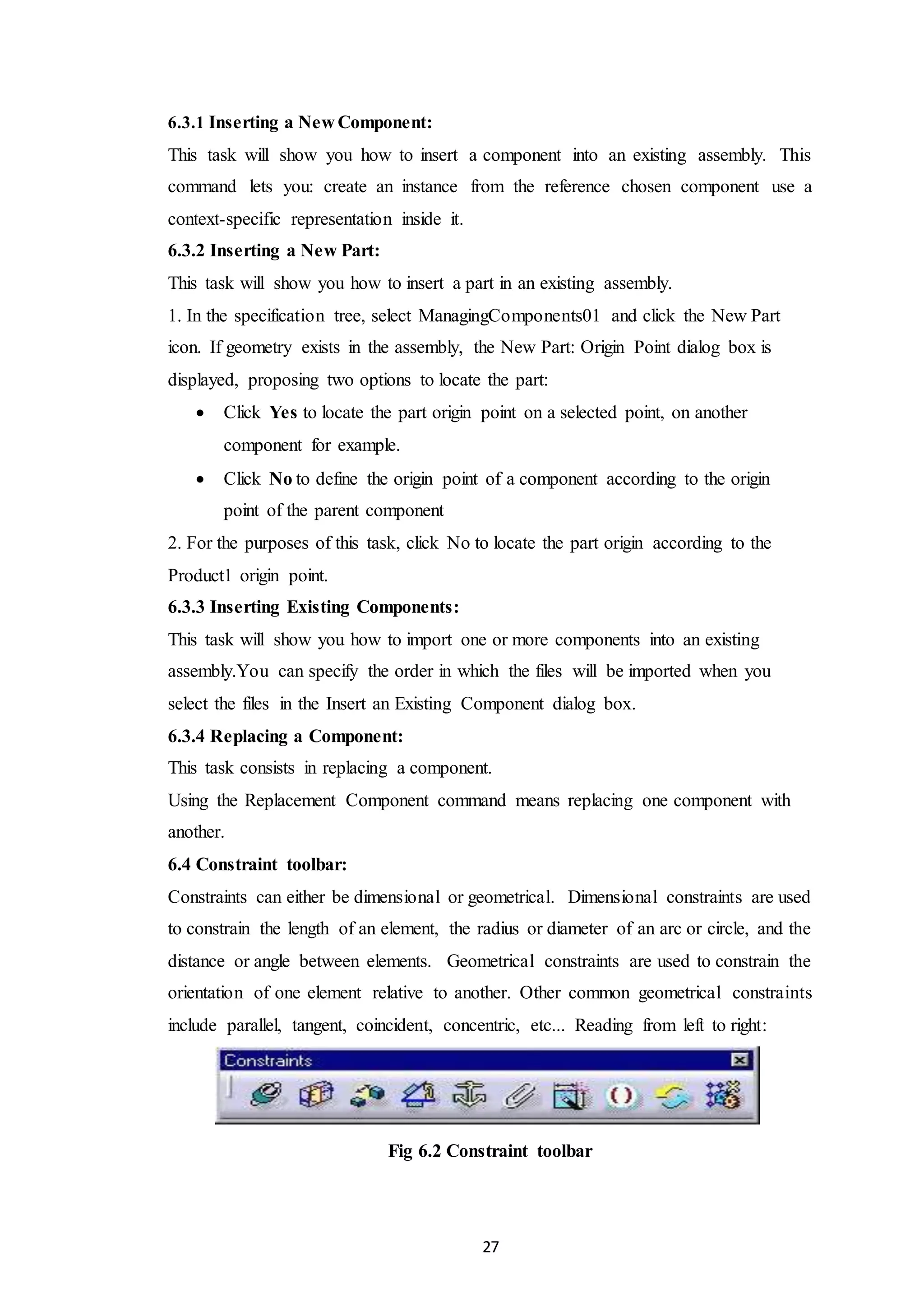 Training report on catia | DOCX