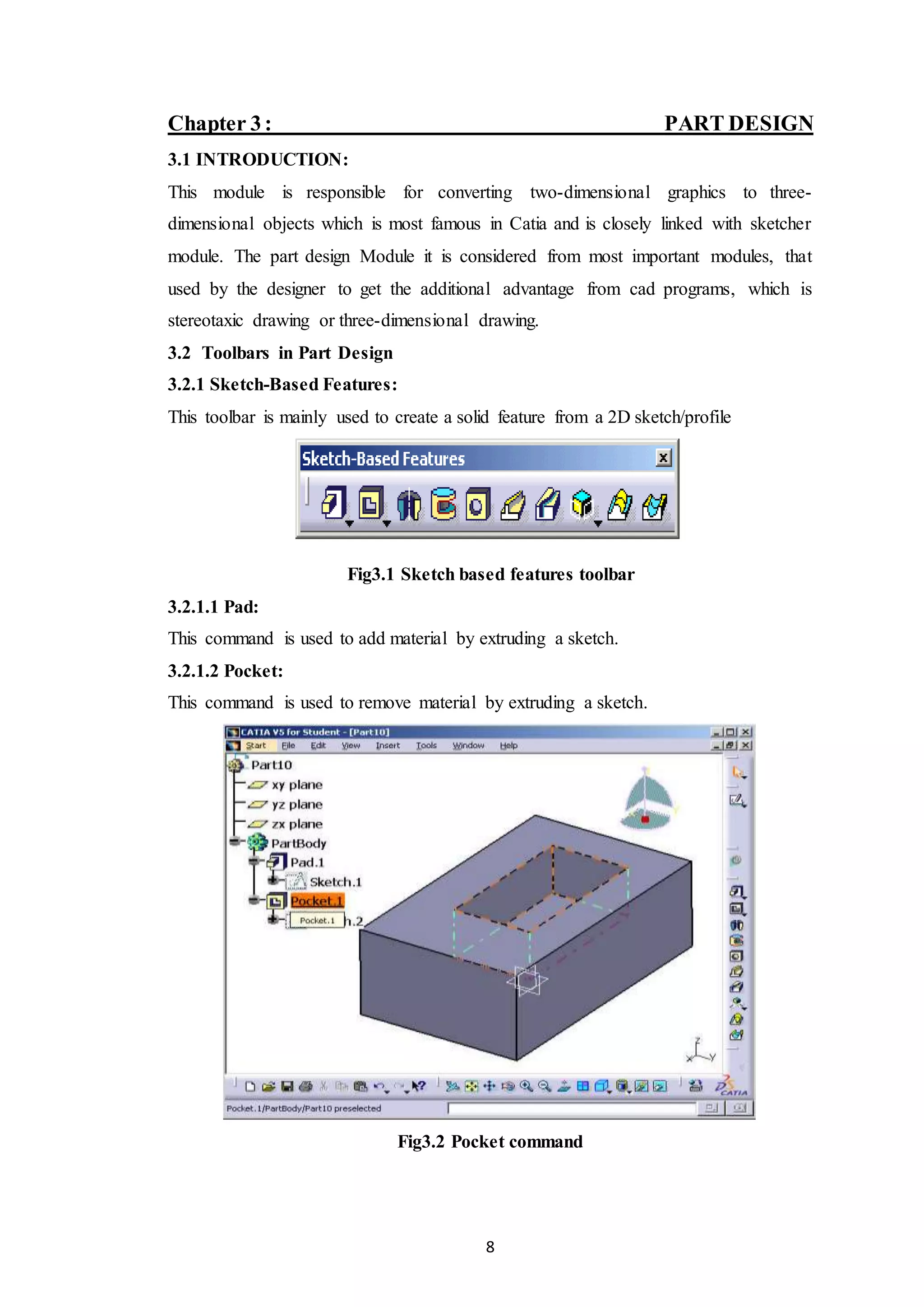 Training report on catia | DOCX