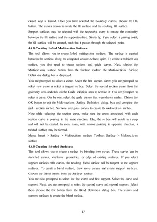 Training report on catia | DOCX