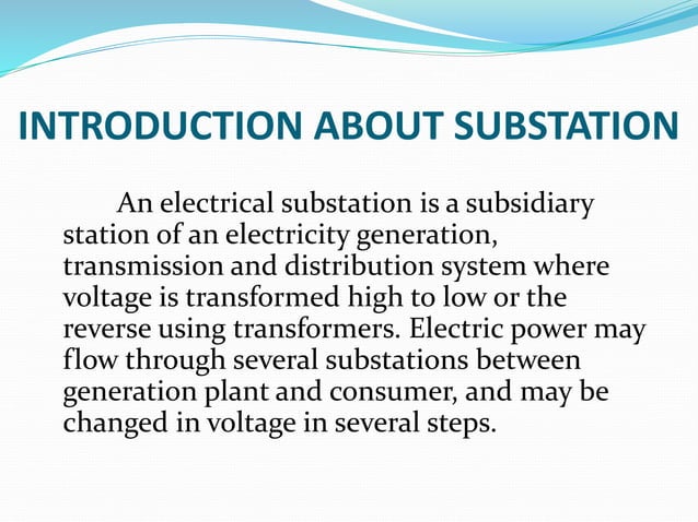 Training report on substation presentation | PPTX