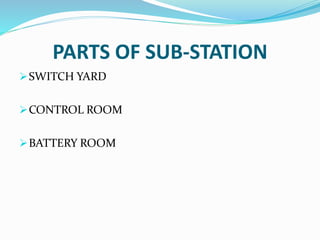 Training report on substation presentation | PPTX