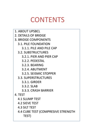 Training report ON BRIDGE | PPTX