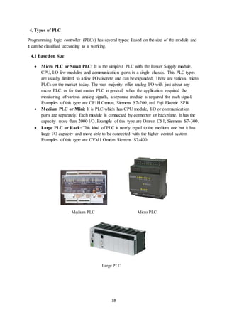 Training report of PLC | DOCX